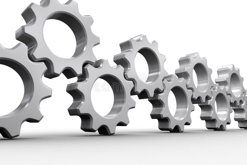 Many white cogs and wheels stock illustration. Illustration of wheel ...