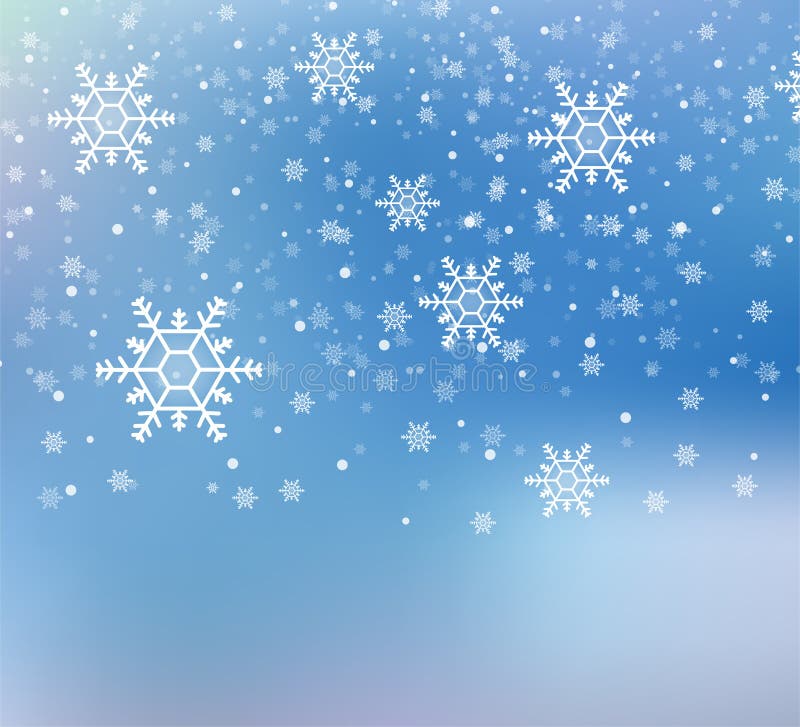 Many White Cold Flake Elements on Transparent Background. Heavy ...