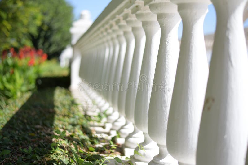 Many white columns. stock image. Image of classical - 163479129