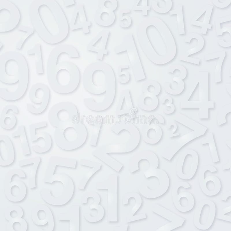 Many white numbers stock vector. Illustration of background - 45367200