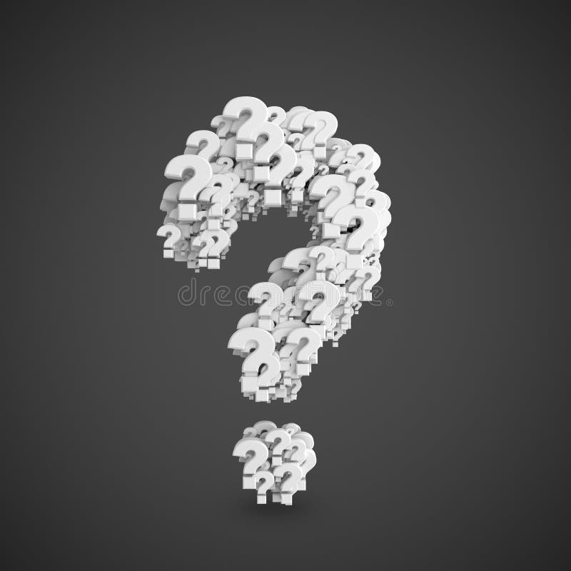 Many white question mark stock illustration. Illustration of asking ...