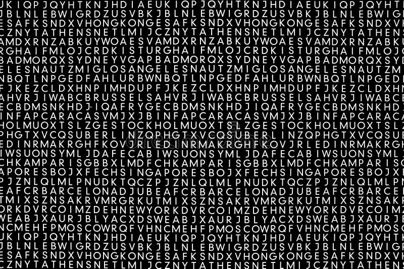 Many White Sans Alphabet Letters. Stock Illustration - Illustration of ...