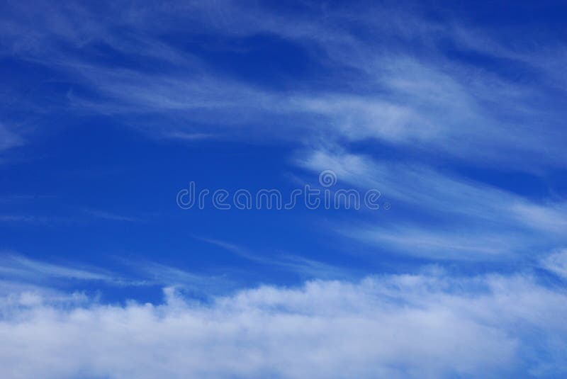 Many White Small Clouds on Blue Sky Stock Photo - Image of outdoor ...
