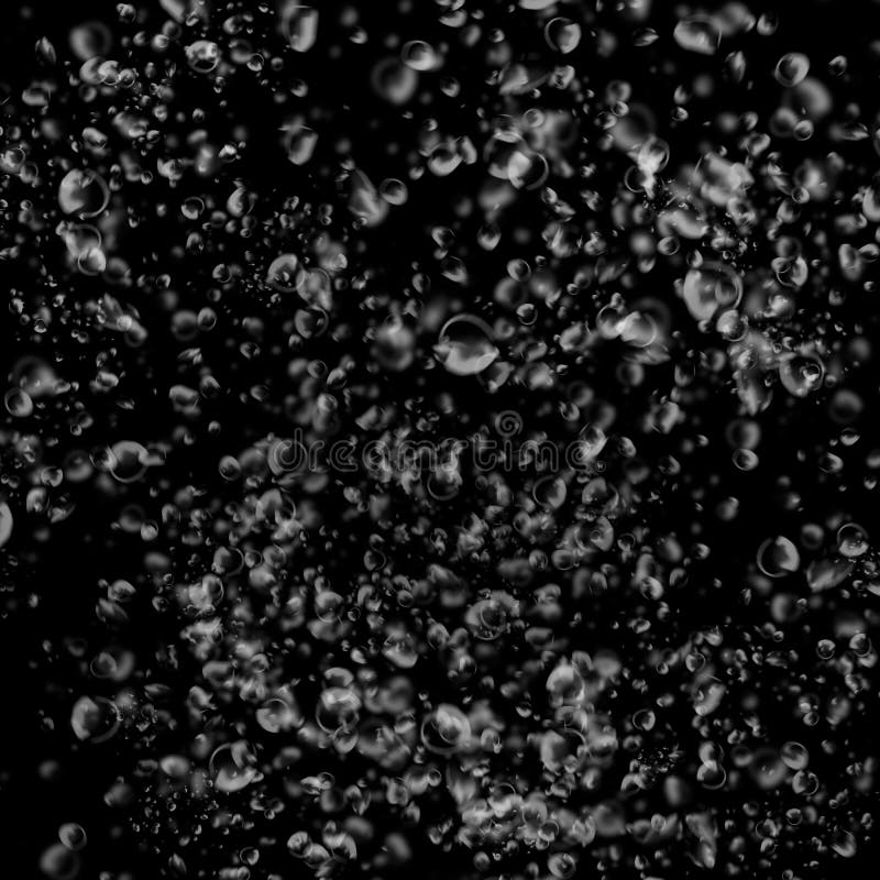 Many White Water Bubbles With A Dark Black Background Shaped Abstract ...