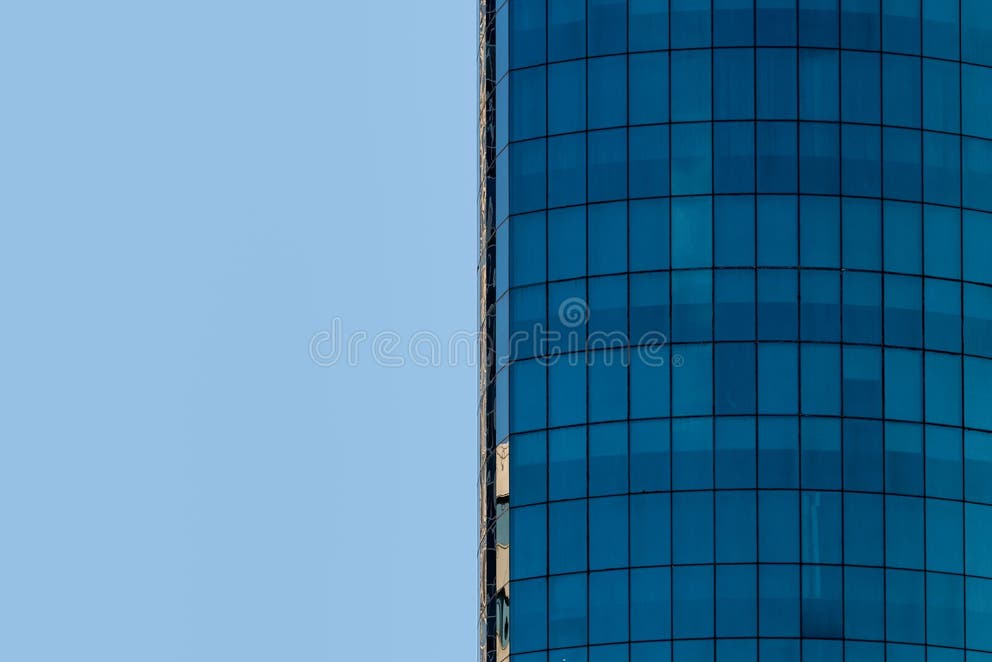Many Windows and Walls Facade of a Modern Skyscraper without People ...
