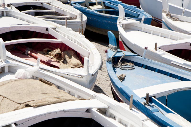 Many wooden boats stock image. Image of rowboat, boat - 20349355