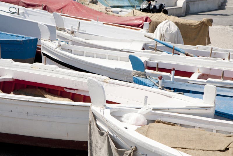 Many wooden boats stock image. Image of ship, dock, empty - 20349393