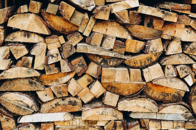 Many Wooden Logs Stacked in a Row Stock Photo - Image of stack, pattern ...
