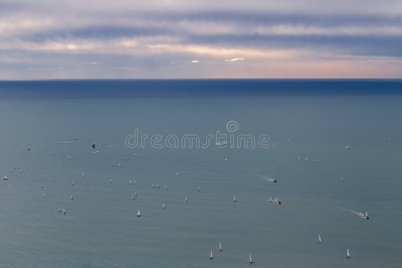 Many yachts at sea stock image. Image of transport, leisure - 48628749