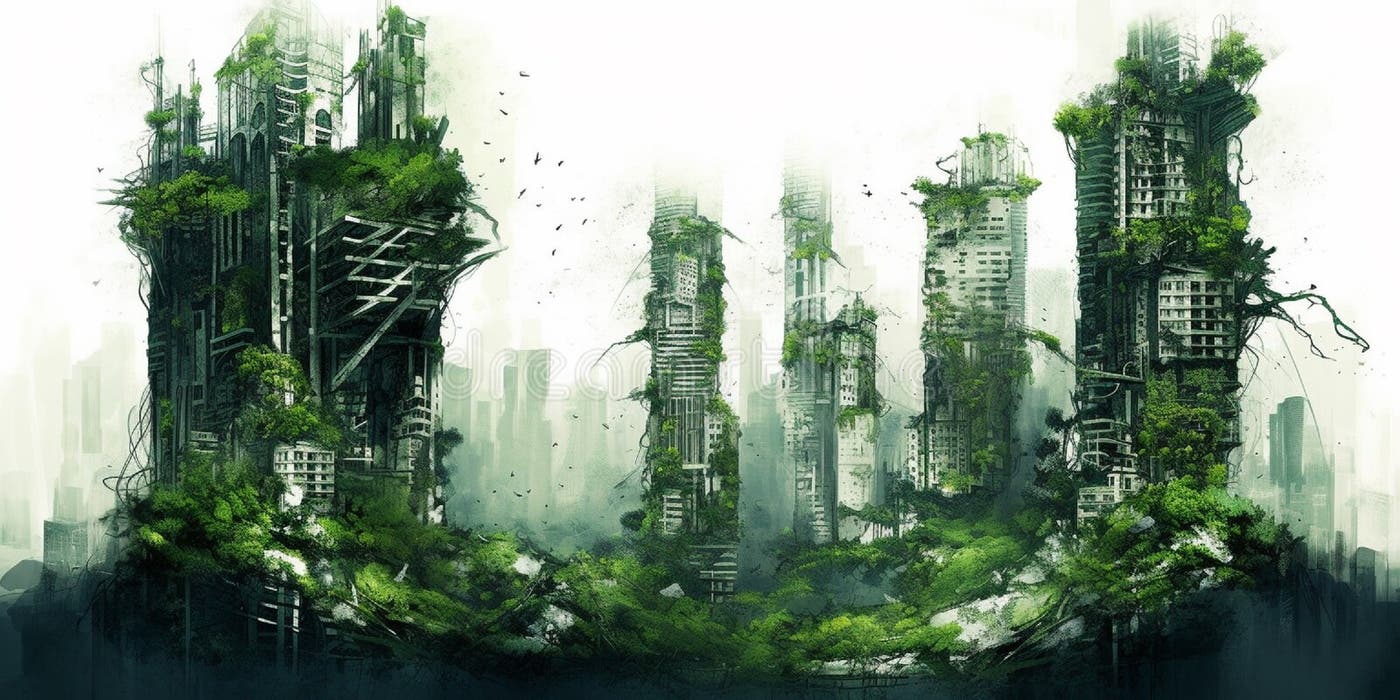 Overgrown Earth Stock Illustrations – 154 Overgrown Earth Stock ...