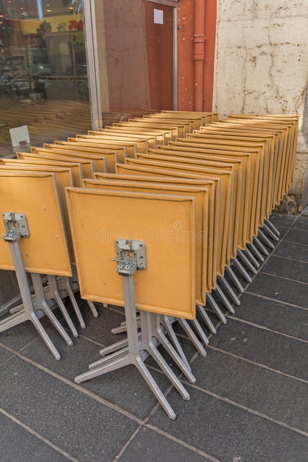 Stacked Tables stock photo. Image of equipment, tables - 179445892