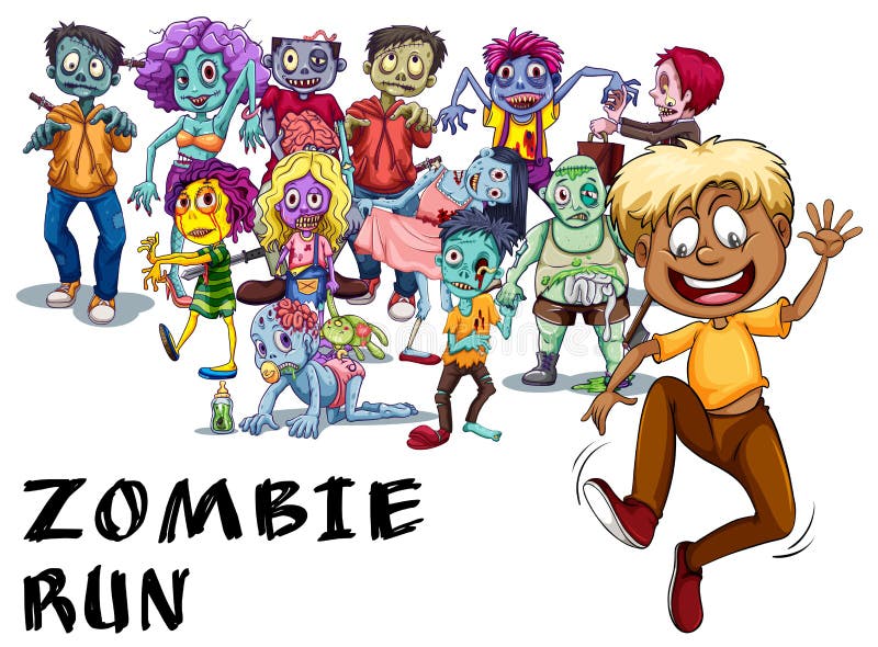 Monster Chasing Man Stock Illustrations – 40 Monster Chasing Man Stock ...