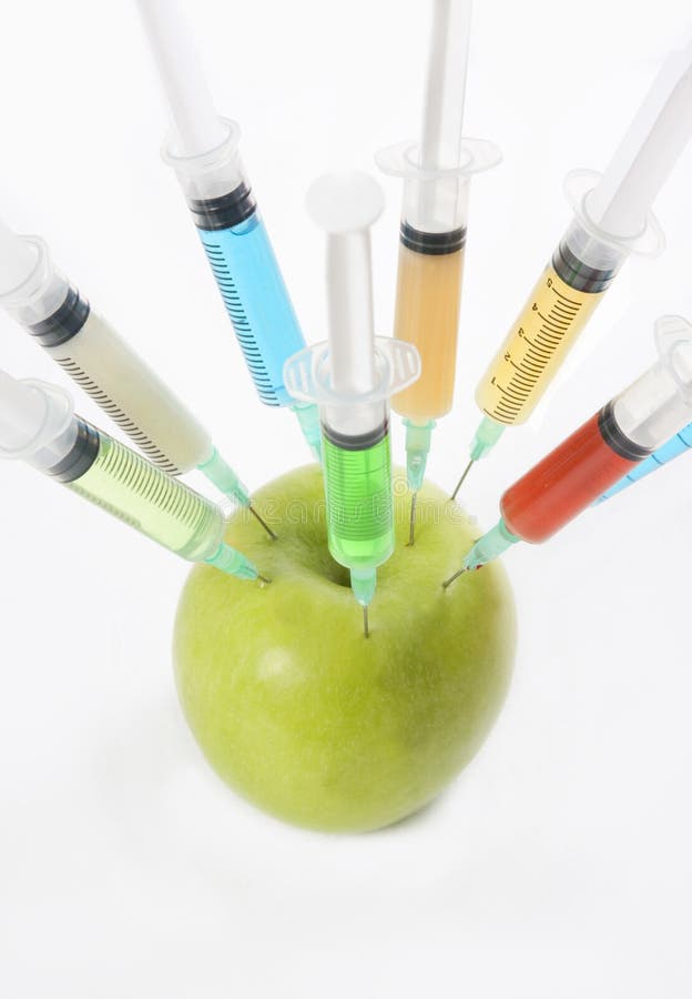 Manzana inyectada foto de archivo. Imagen de cuidado - 19835200