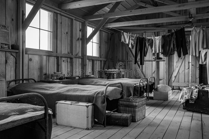Manzanar Barracks Interior stock image. Image of home - 330099191