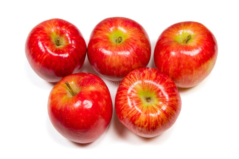 Nueve manzanas imagen de archivo. Imagen de amarillo, alimento - 3385457