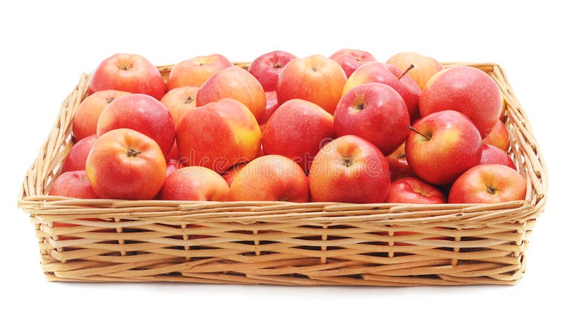 Manzanas en la canasta imagen de archivo. Imagen de brunch - 173191297