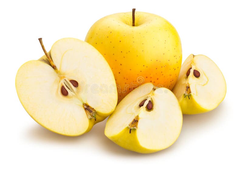 Manzanas "golden Delicious" Imagen de archivo - Imagen de estudio ...