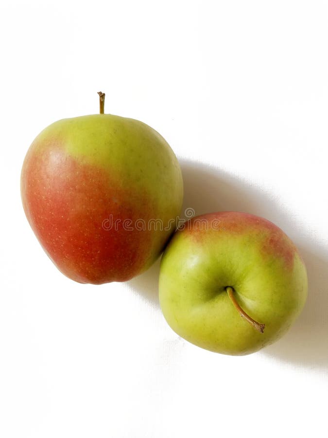 Manzanas Rojas Sobre Fondo Blanco Imagen de archivo - Imagen de ...