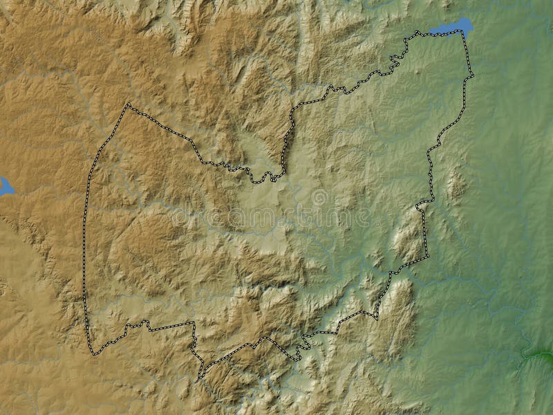 Manzini, Eswatini. Physical. No Legend Stock Illustration ...