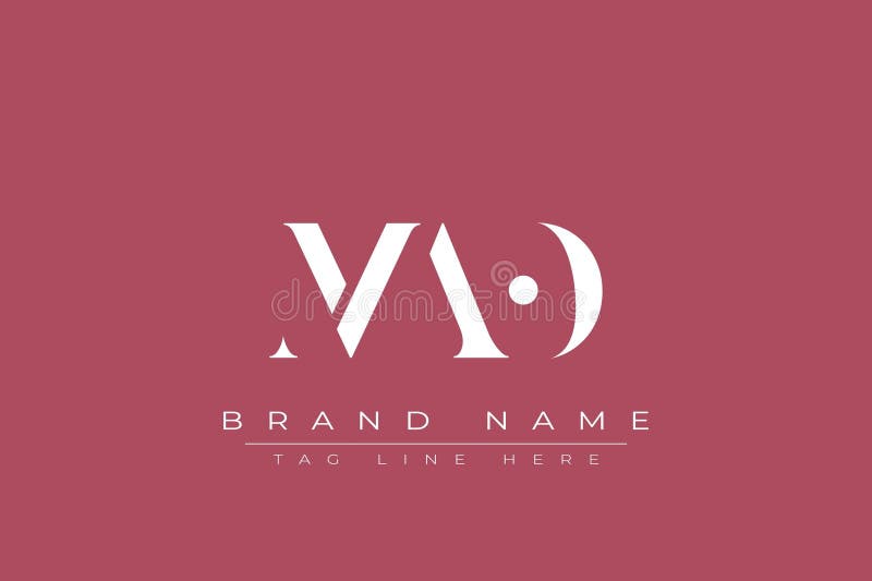 MAO Abstract Letter Logo Design Stock Illustration - Illustration of ...