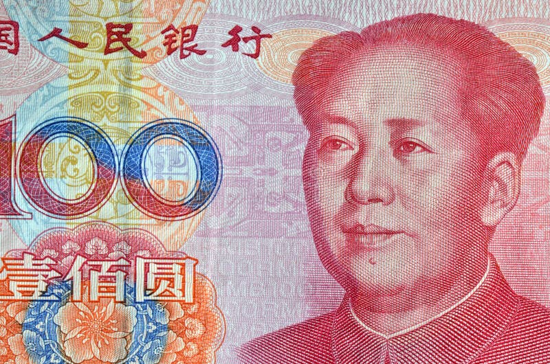 Mao on 100 Renminbi Banknote Stock Photo - Image of banking, portrait ...