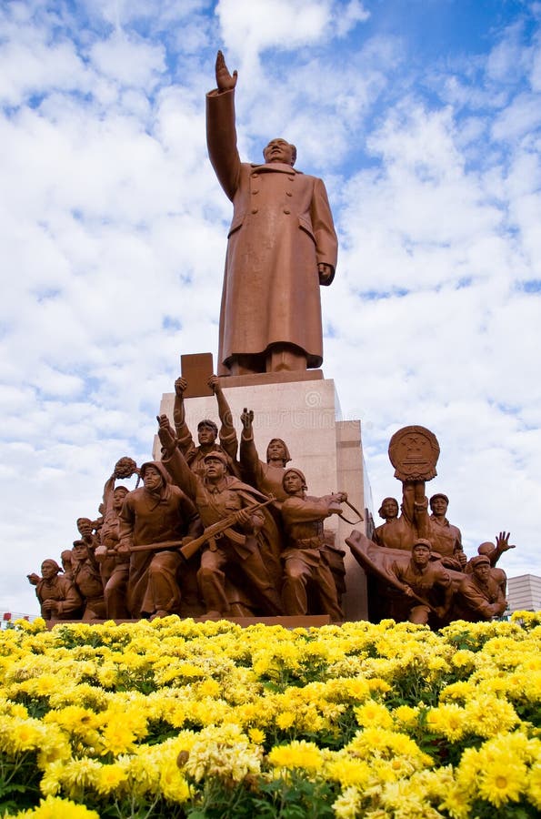 Mao s statue stock image. Image of stand, shenyang, building - 12038519