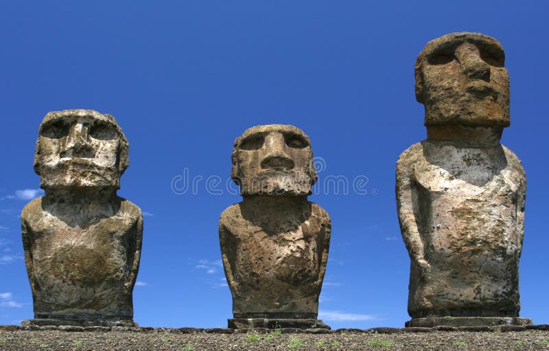 Maois three stock photo. Image of lithic, created, isla - 6519368