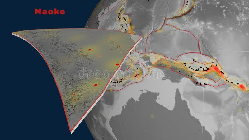 Maoke Plate Described and Presented - Grayscale Stock Illustration ...