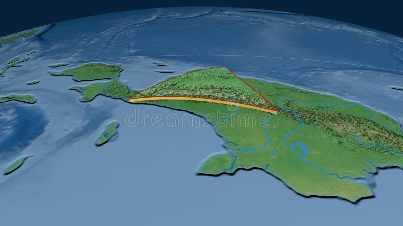 Maoke Plate Extruded - Natural Earth Stock Illustration - Illustration ...