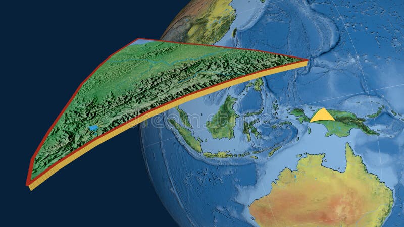 Maoke Plate Presented - Topographic Stock Illustration - Illustration ...