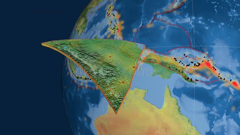 Maoke Plate Presented - Topographic Stock Illustration - Illustration ...