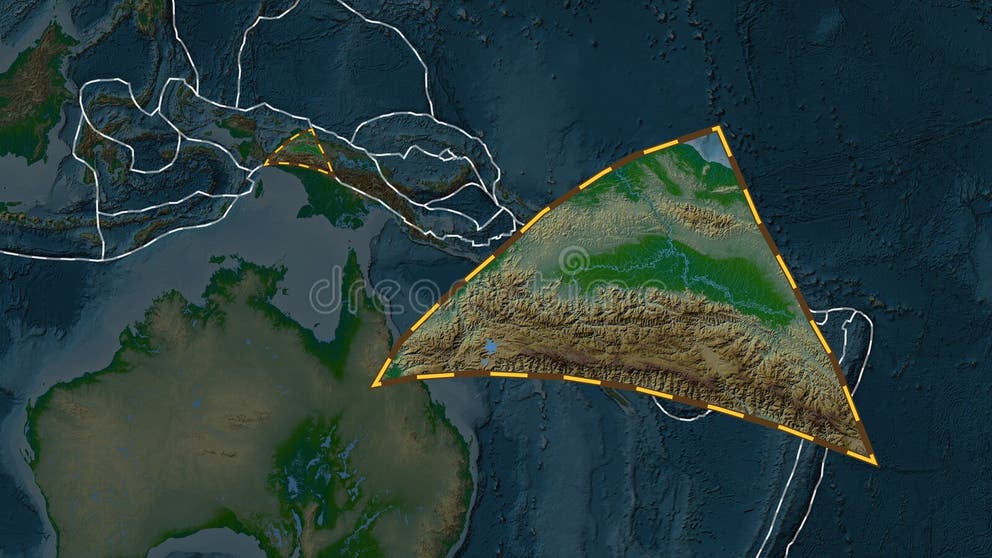 Maoke Plate Extracted. Fahey. Physical Stock Illustration ...