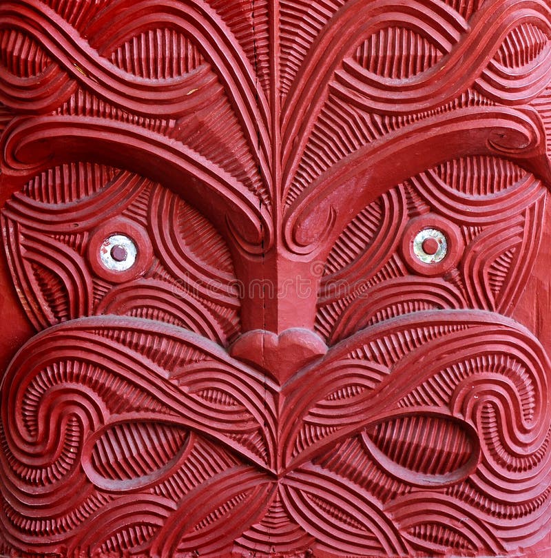 Maori Mask editorial stock image. Image of mask, maori - 19088009