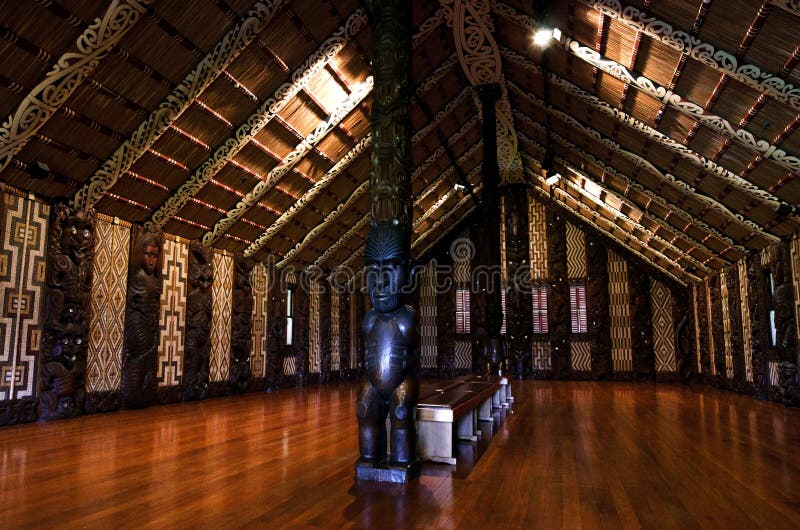 Maori Meeting House - Marae Editorial Stock Photo - Image of marae ...