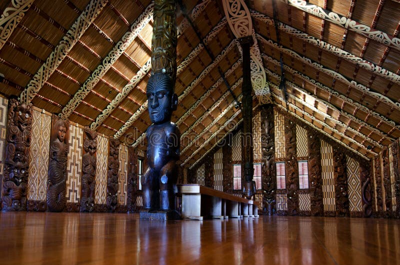 Maori Meeting House - Marae Editorial Stock Photo - Image of maori ...