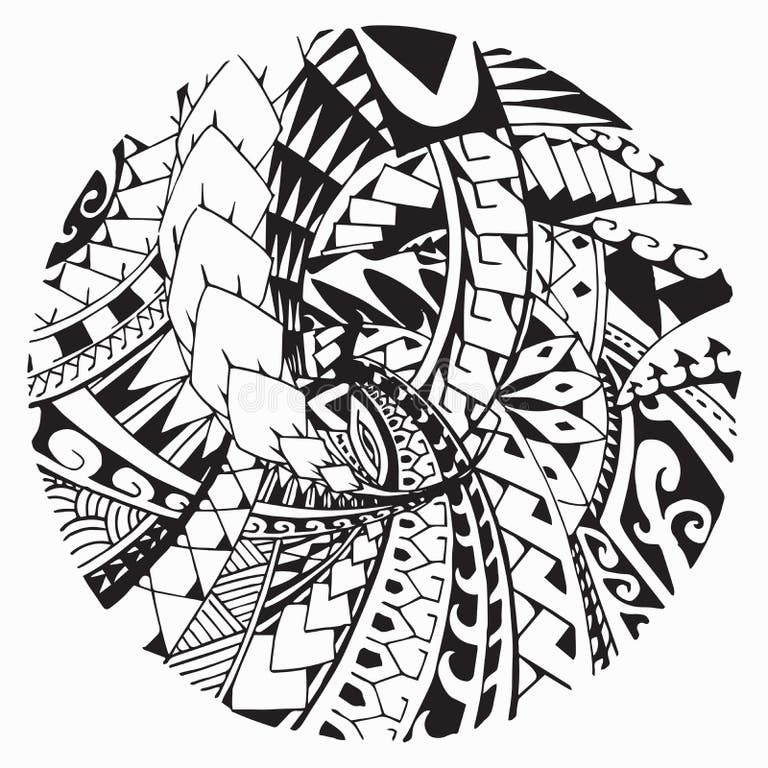 Maori Pattern Tattoo Flash. Stock Vector - Illustration of papatuanuku ...