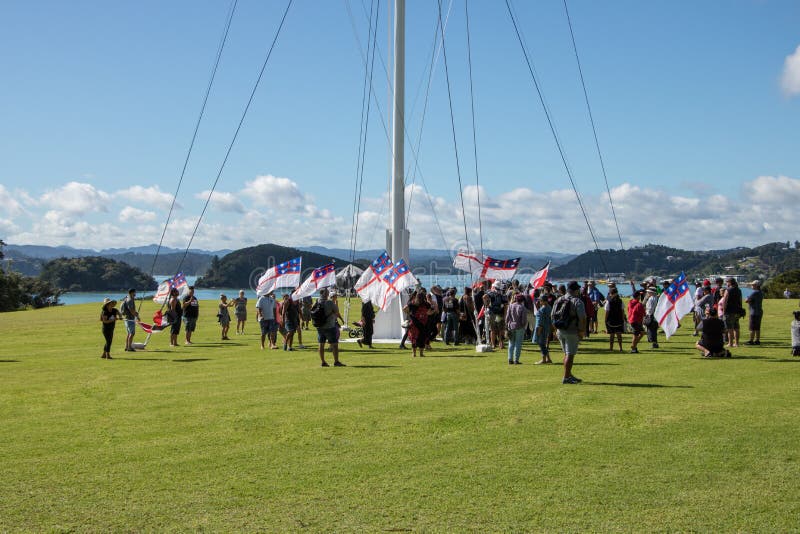 Maori Protest the Treaty of Waitangi Fotografia Editorial - Imagem de ...