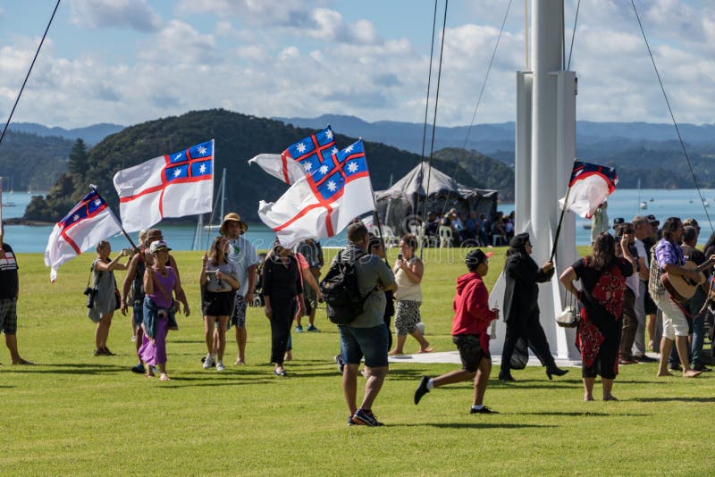Maori Protest the Treaty of Waitangi Fotografía editorial - Imagen de ...