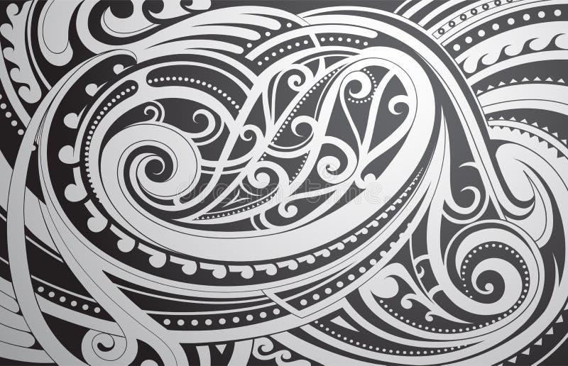 Maori ethnic ornament stock vector. Illustration of pattern - 93784590