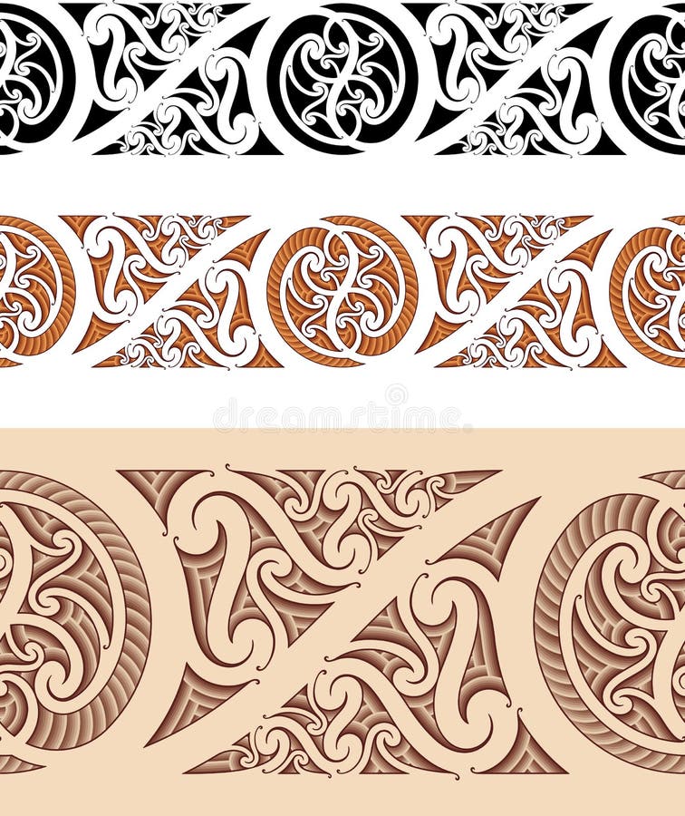 Maori tattoo pattern stock vector. Illustration of skin - 25560095