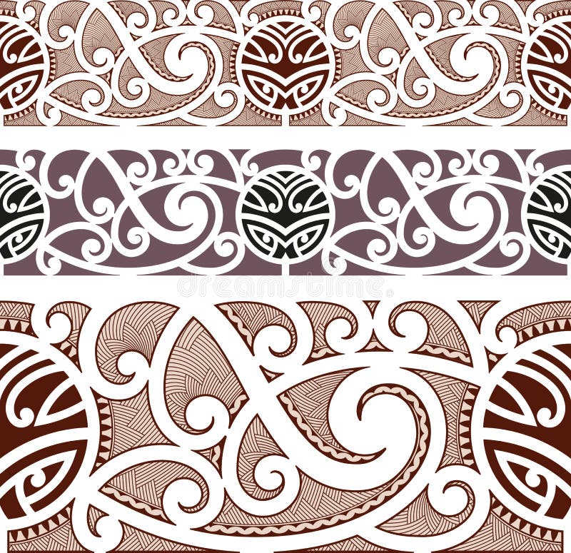Maori Tattoo Pattern - Eagle Stock Vector - Illustration of polinesian ...