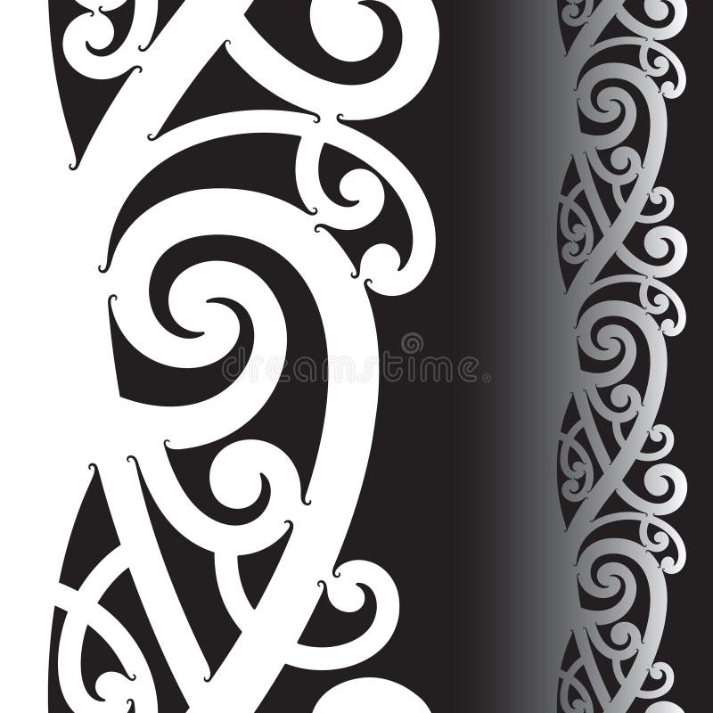 Maori tattoo pattern stock vector. Illustration of skin - 25560095
