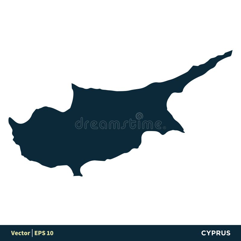 Cyprus - Europe Countries Map Vector Icon Template Illustration Design ...