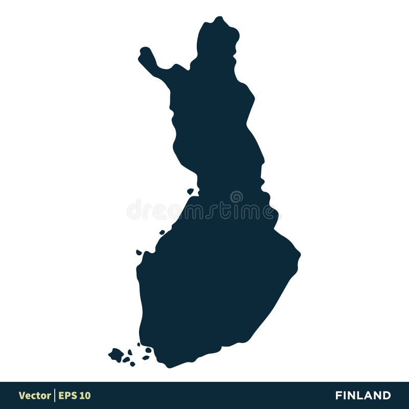 Finland - Europe Countries Map Vector Icon Template Illustration Design ...