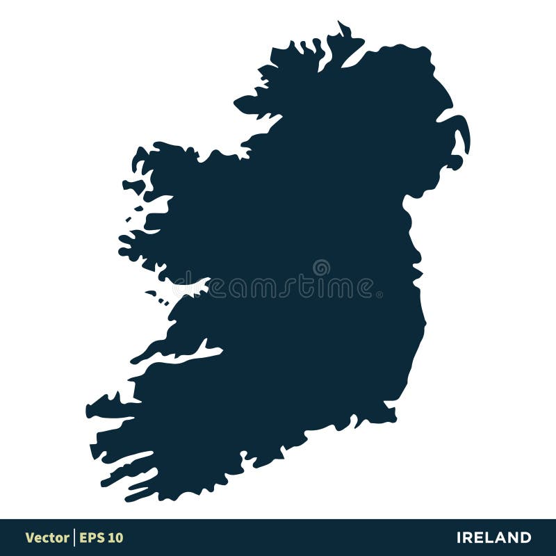 Ireland - Europe Countries Map Vector Icon Template Illustration Design ...