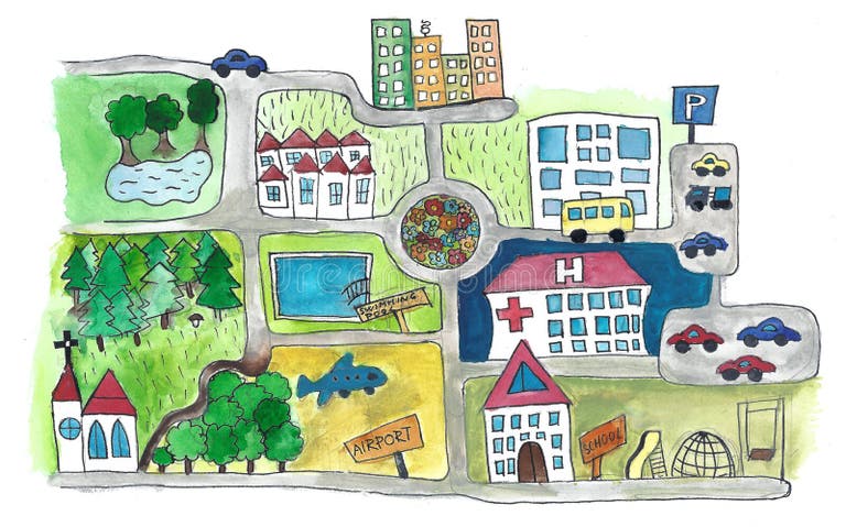 Cartoon Town Map Stock Illustrations – 9,783 Cartoon Town Map Stock ...
