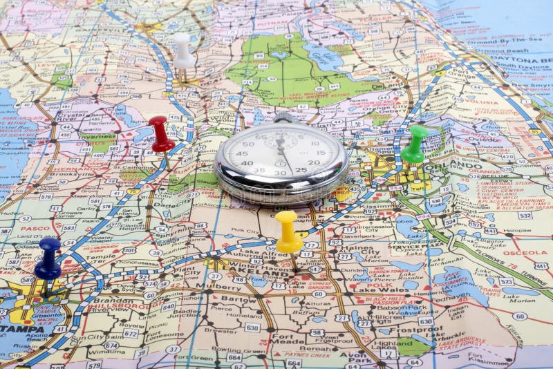 Compas and map stock image. Image of compass, tour, navigate - 15200593