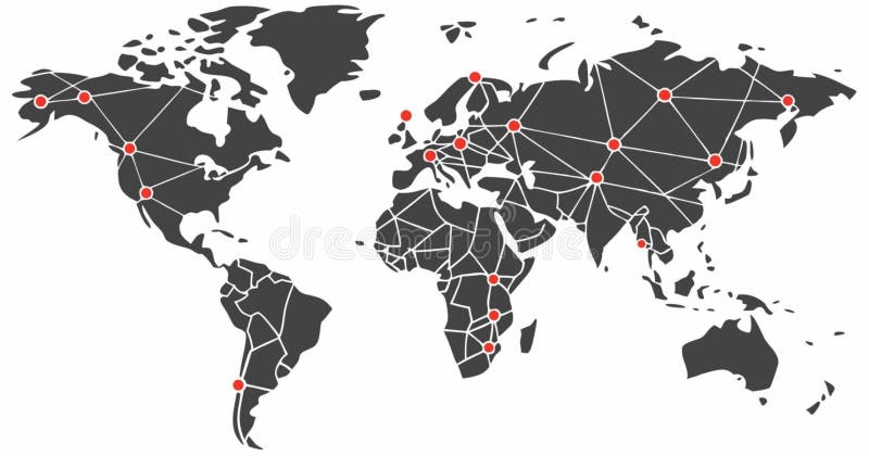 Very Detailed Vector World Map. Stock Illustration - Illustration of ...