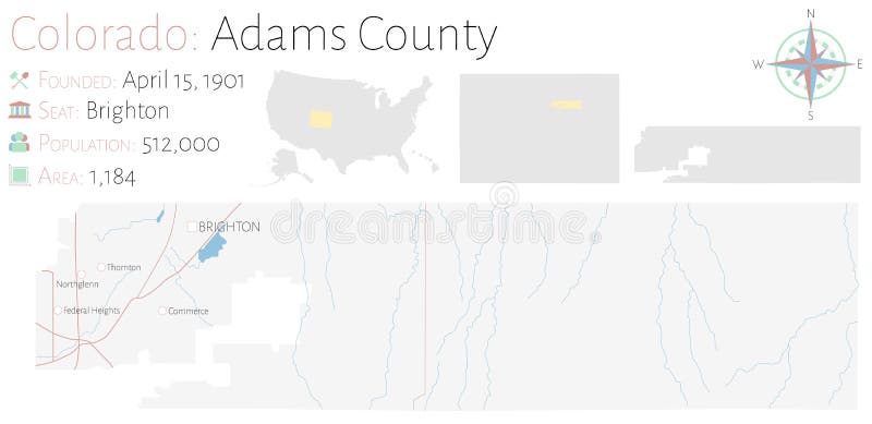 Adams County Colorado Map
