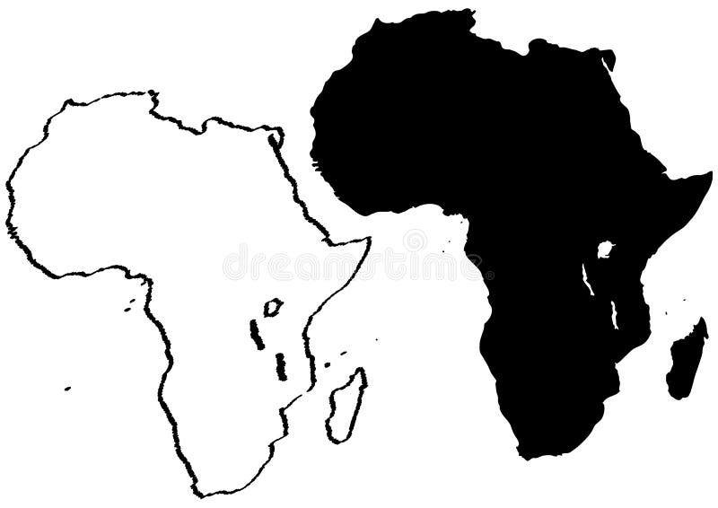Africa - vector map stock vector. Illustration of atlantic - 34930593